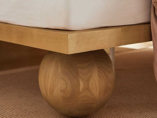 Ballico Timber Bed Base - Light Oak – Lifely