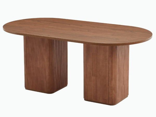 Tate 6 Seater Dining Table - Walnut – Lifely