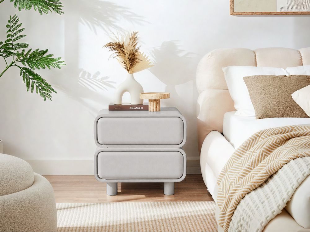 Buy Twix bedside table grey Online in Australia | Lifely